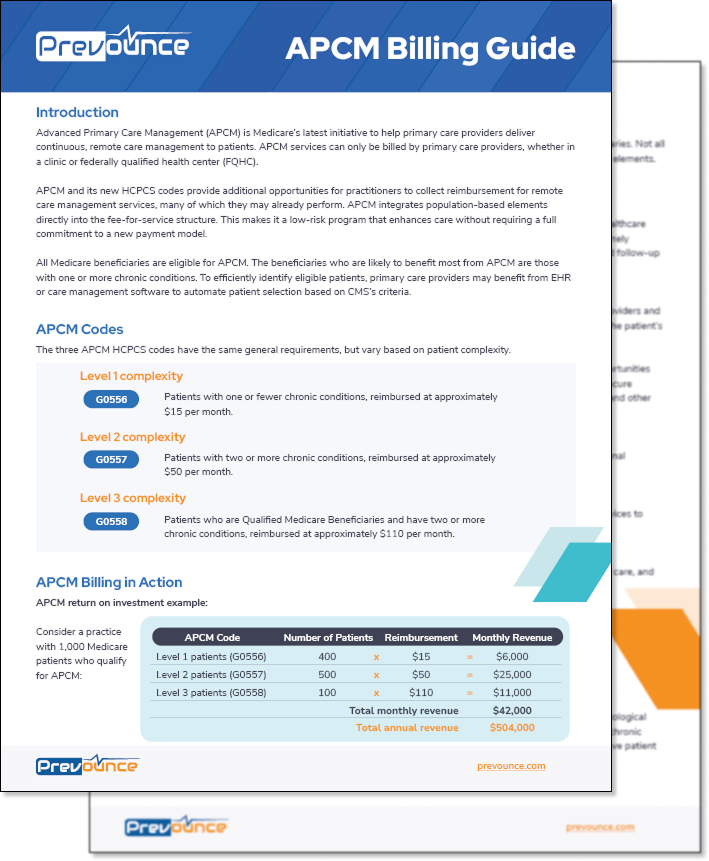 Advanced Primary Care Management (APCM) Billing Guide | Prevounce
