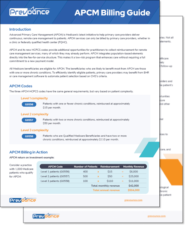 Advanced Primary Care Management (APCM) Billing Guide | Prevounce