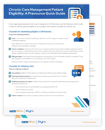 Chronic Care Management Patient Eligibility Guide | Prevounce