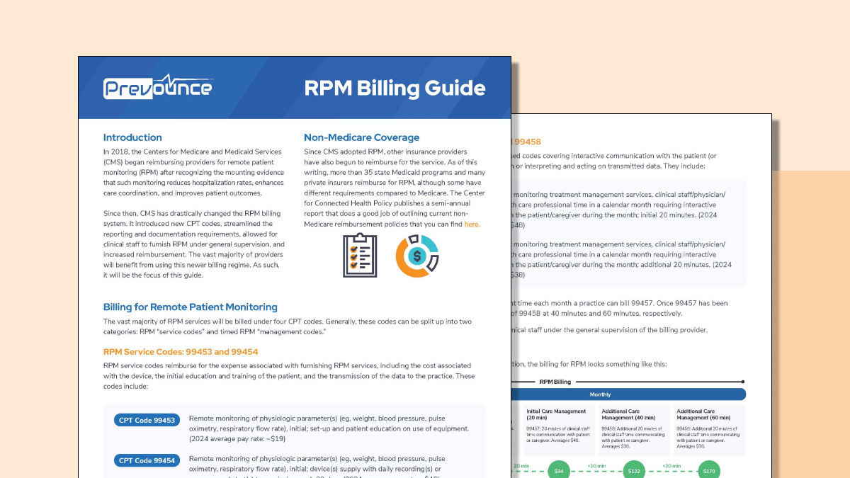 2025 Remote Patient Monitoring Billing Guide | Prevounce